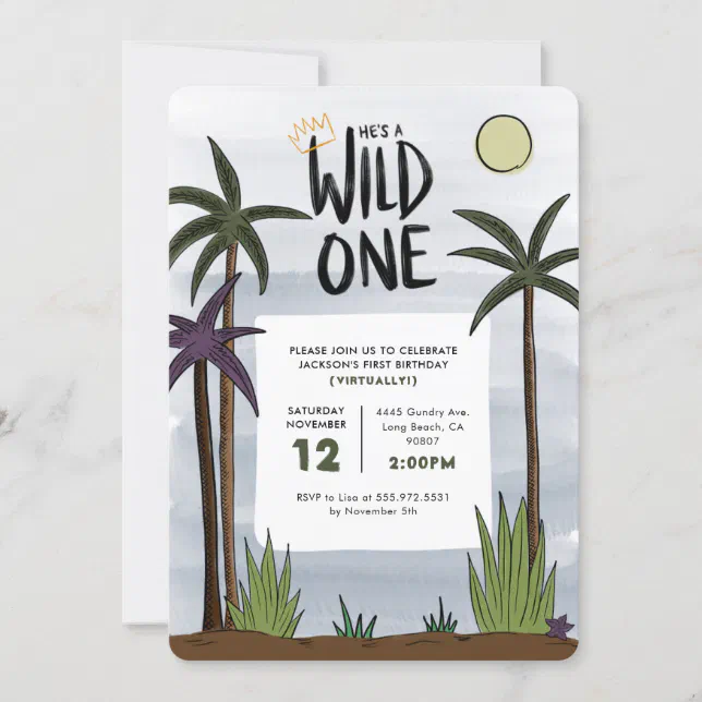 Wild One Birthday Invitation | Zazzle