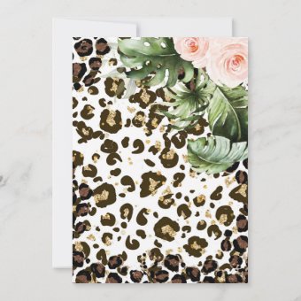 Wild One Birthday Leopard Print Wild Jungle Party Invitation | Zazzle