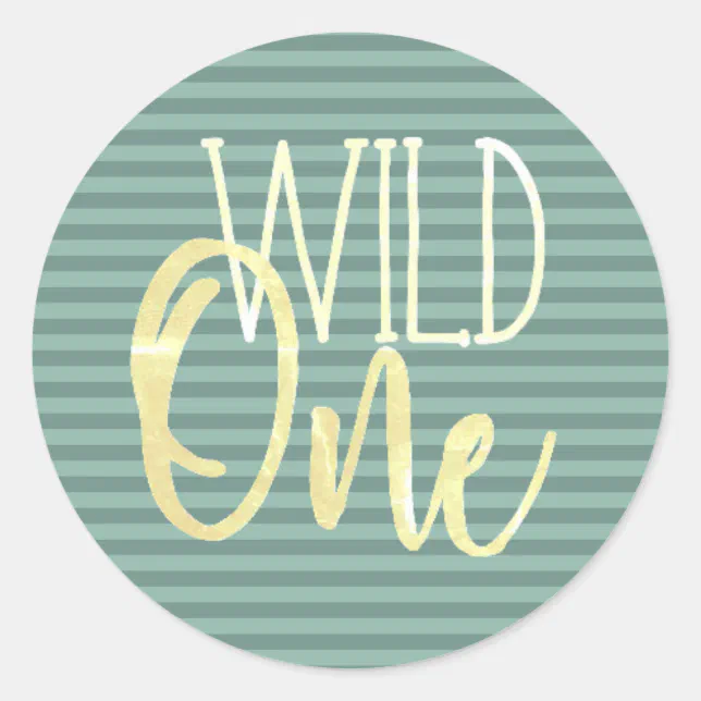 Wild One Birthday Sticker | Zazzle