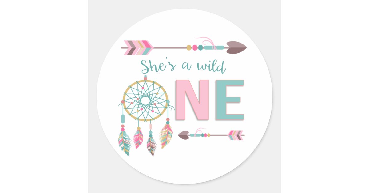 Wild One Boho Sticker | Zazzle