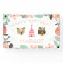 Wild One | Boho Woodland Animals Birthday Party Banner | Zazzle