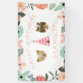 Wild One | Boho Woodland Animals Birthday Party Banner | Zazzle