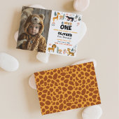 Wild One Boy First Birthday Photo Invitation | Zazzle