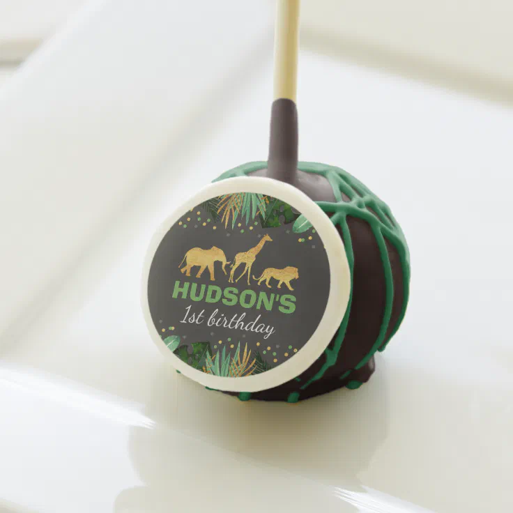 Wild One Cake Pops Jungle Animals Party Favor | Zazzle