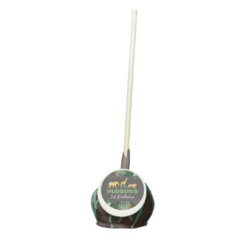 Wild One Cake Pops Jungle Animals Party Favor | Zazzle