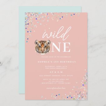 Wild One Celebration First Birthday Party Invitation | Zazzle