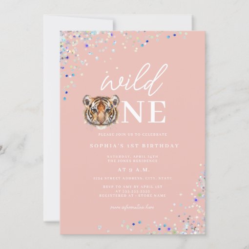 Wild One Celebration First Birthday Party Invitation | Zazzle