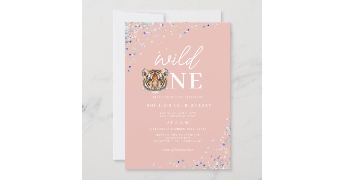 Wild One Celebration First Birthday Party Invitation | Zazzle