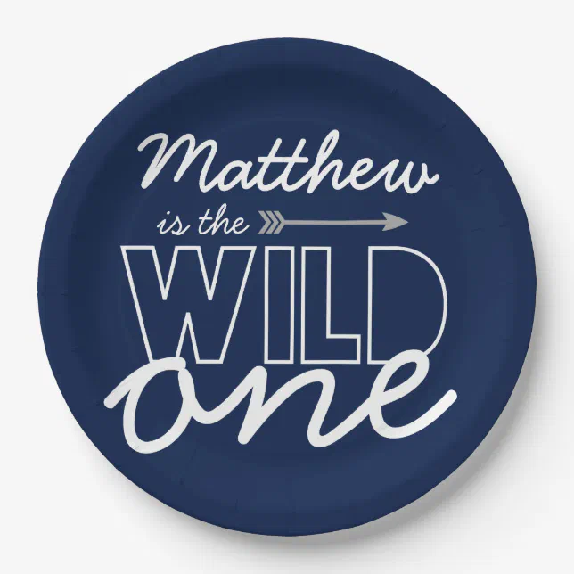 Wild One First Birthday Party Paper Plates | Zazzle