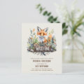 Wild One Fox Baby Woodland Animals 1st Birthday | Zazzle