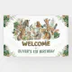 Wild One Jungle Safari Animals Birthday Welcome Banner | Zazzle