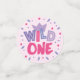Wild One Jungle Theme Girl First Birthday Confetti | Zazzle