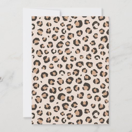 Wild One Leopard Print 1st Birthday Invitation | Zazzle