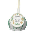 Wild One Safari 1st Birthday Party Green Gold Cake Pops | Zazzle