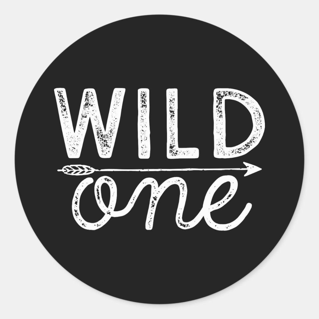 Wild One Sticker | Zazzle
