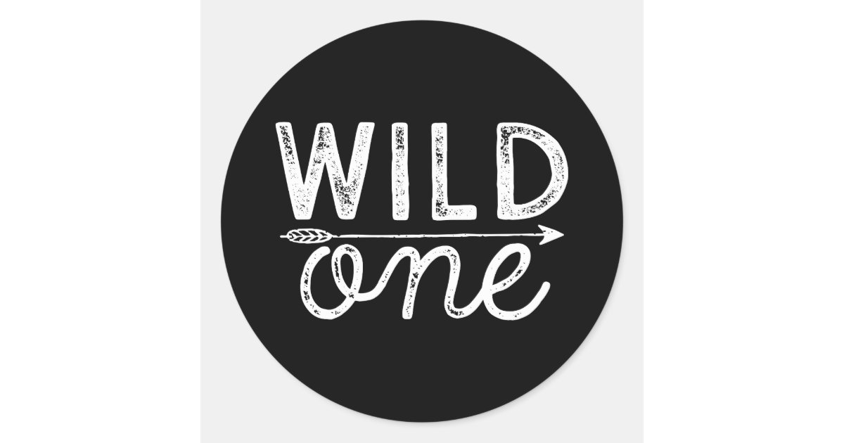 Wild One Sticker | Zazzle