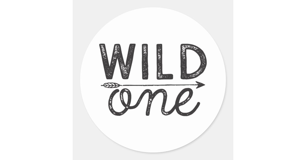 Wild One Sticker | Zazzle