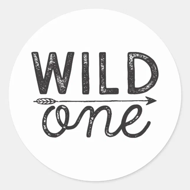 Wild One Sticker | Zazzle