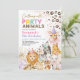 Wild Party Animals Safari Leopard Print Birthday Invitation | Zazzle