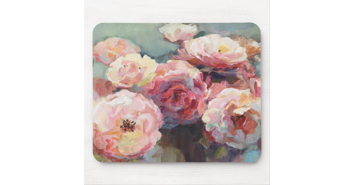 Wild Pink Roses Mouse Pad | Zazzle
