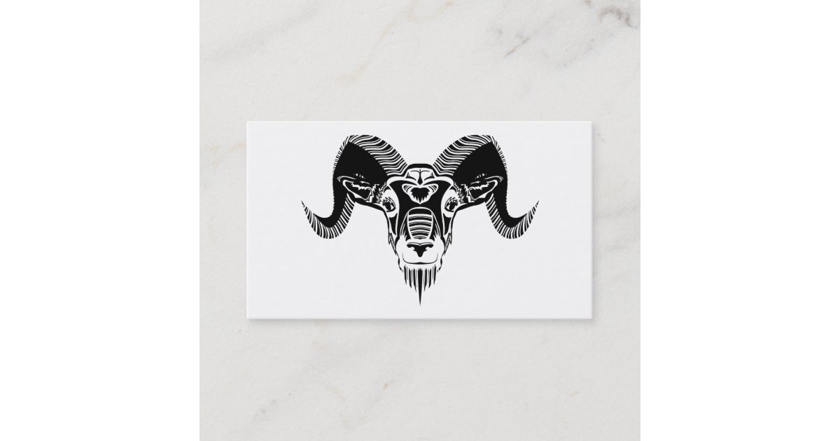 wild ram business card | Zazzle