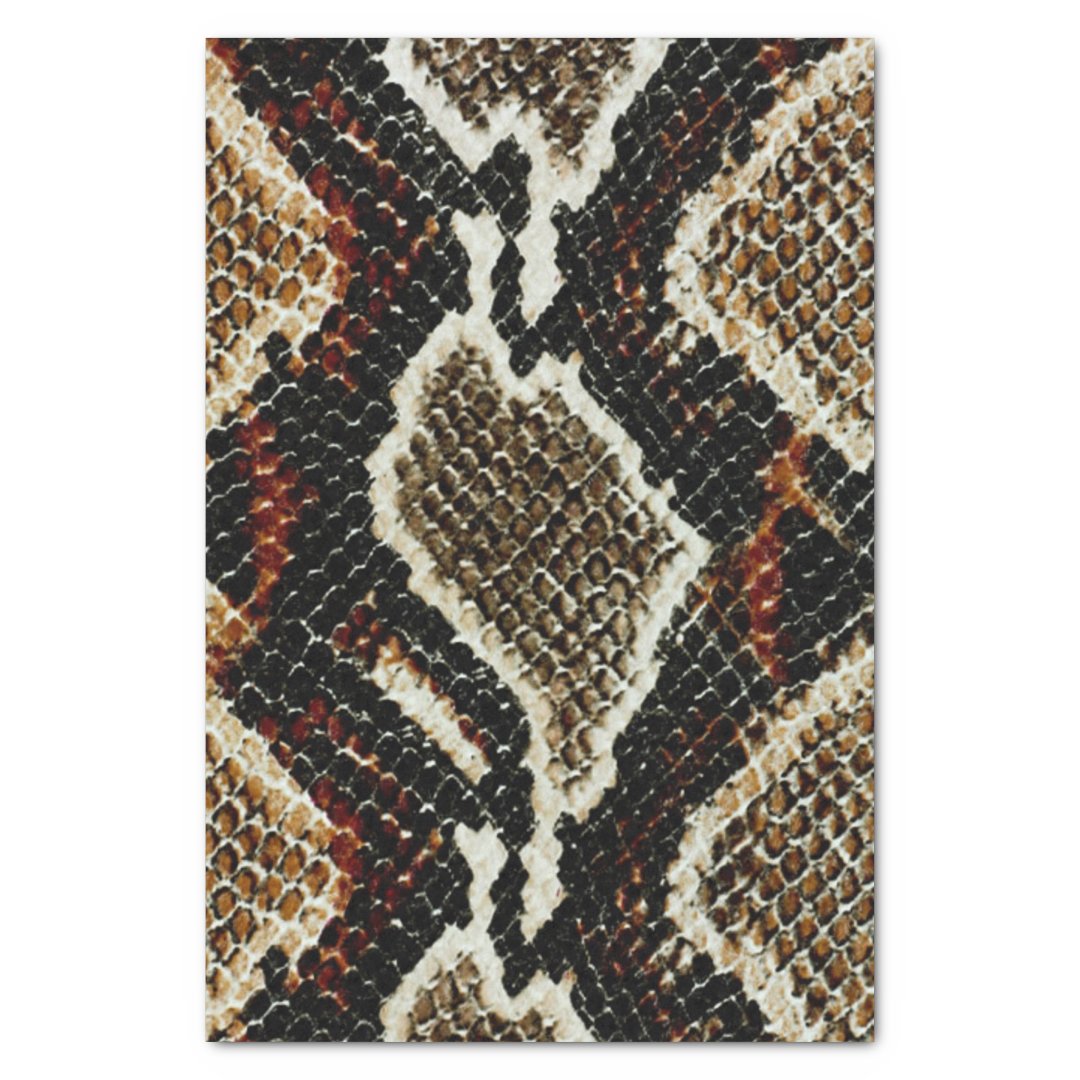 wild reptile pattern colorful python snake print tissue paper | Zazzle