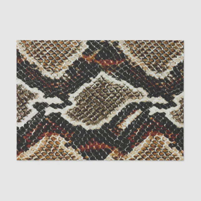 wild reptile pattern colorful python snake print tissue paper | Zazzle