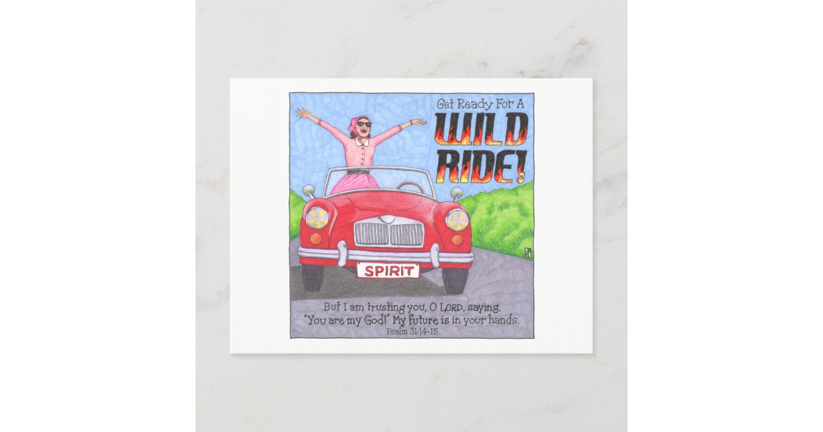 Wild Ride Inspirational Postcard | Zazzle