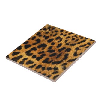 wild Safari animal cheetah girly leopard print Ceramic Tile | Zazzle