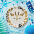 Wild safari giraffe birthday party paper plates | Zazzle