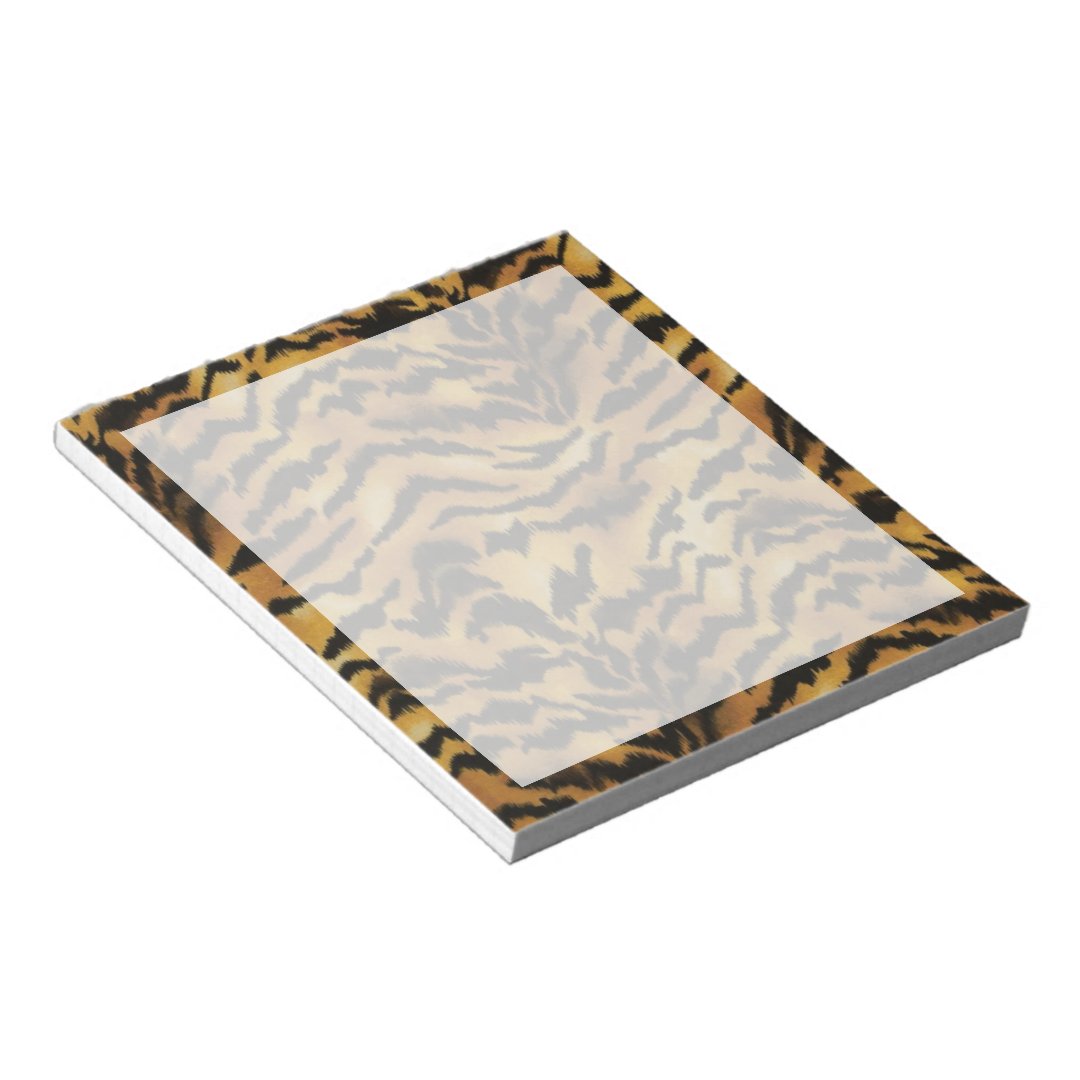 Wild Side Tiger Print Notepad | Zazzle