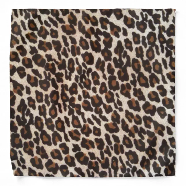 Wild Stylish Leopard Print Bandana | Zazzle