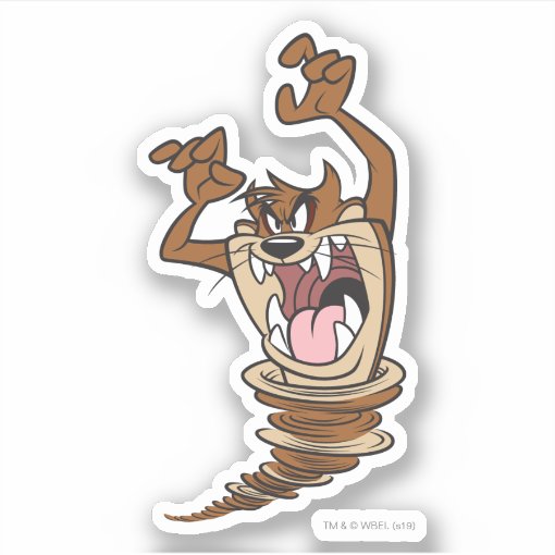 Wild TAZ™ Sticker | Zazzle