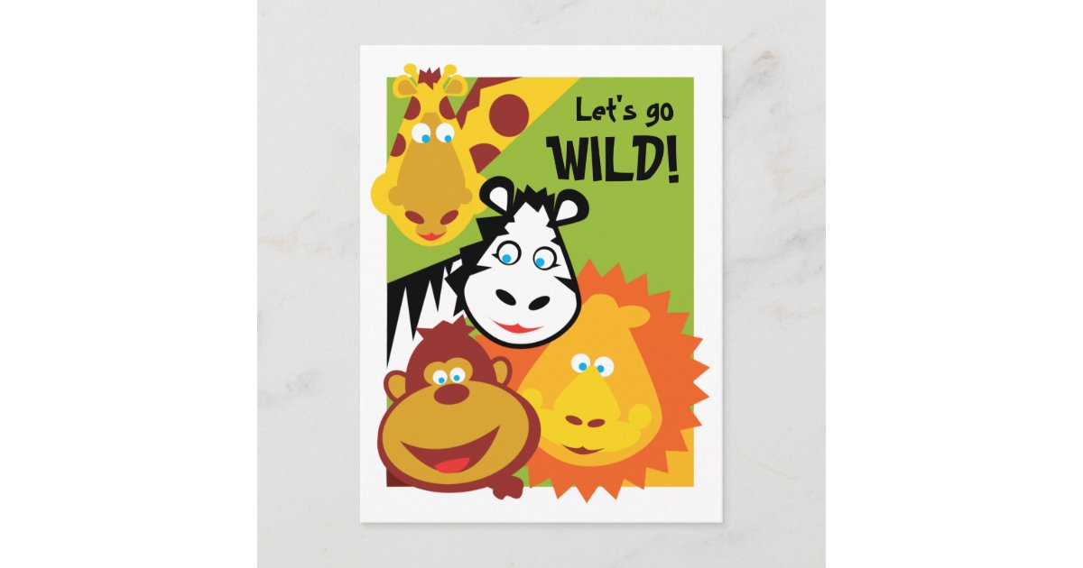 Wild Thing - Card - Birthday Invite | Zazzle