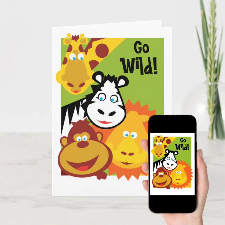 Wild Thing - Safari Birthday Card | Zazzle