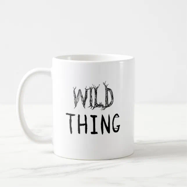 Wild Thing With Root Letter Coffee Mug | Zazzle