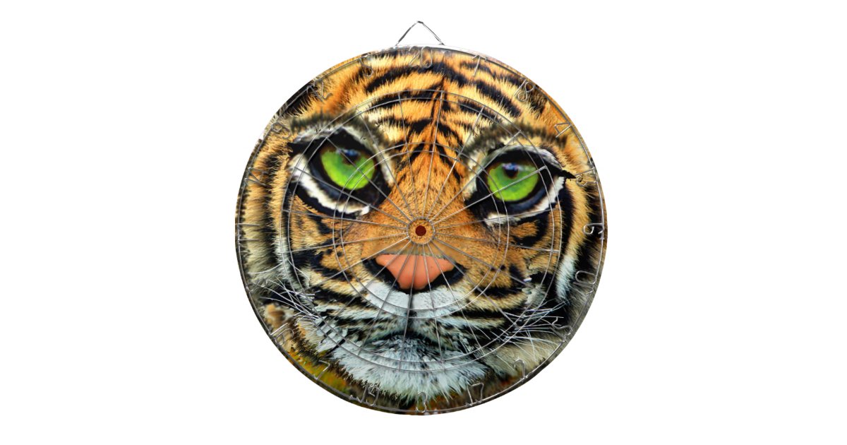 Wild Tiger Dart Board | Zazzle