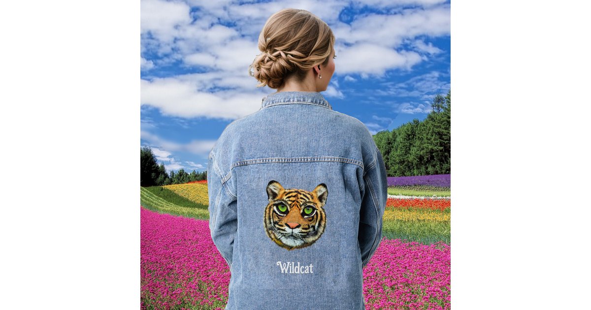 Wild Tiger Denim Jacket | Zazzle