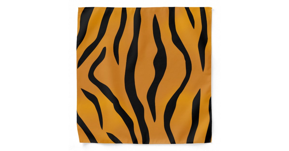 Wild Tiger Stripes Pattern Bandana | Zazzle
