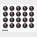 Wild Turkey Head Classic Round Sticker | Zazzle