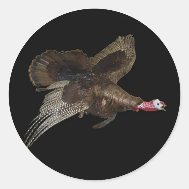 Wild Turkey Hunting Classic Round Sticker | Zazzle