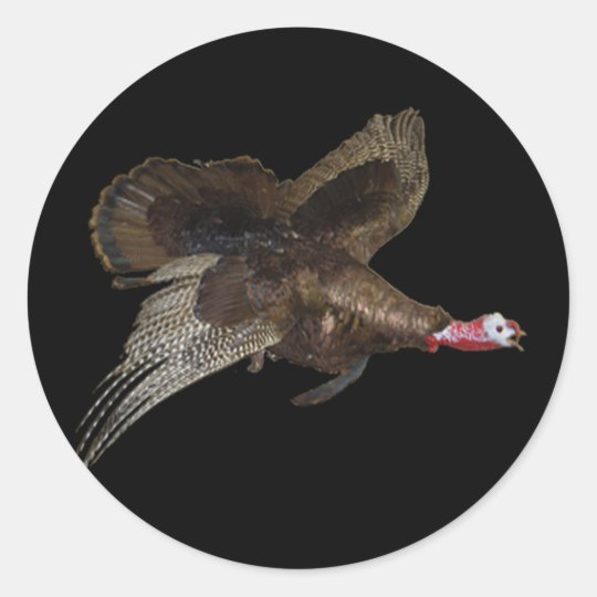 Wild Turkey Hunting Classic Round Sticker | Zazzle.com