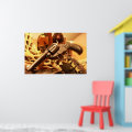 Wild west antique Colt Lightning revolver poster | Zazzle