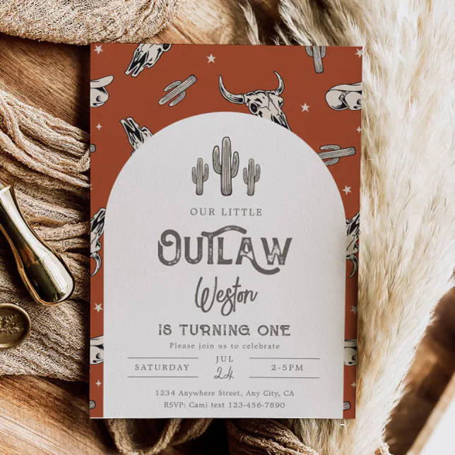 Wild West Birthday Invitation | Cowboy Invitation | Zazzle
