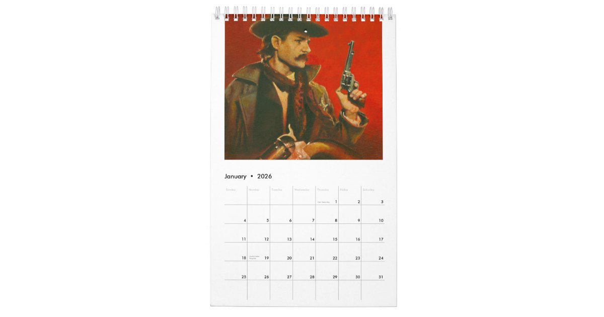 Wild West Cover Art Calendar | Zazzle