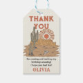 Wild West Cowboy Birthday Party Thank You Favor Gift Tags | Zazzle