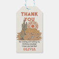 Wild West Cowboy Birthday Party Thank You Favor Gift Tags | Zazzle