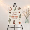 Wild West First Rodeo Birthday Welcome Sign | Zazzle