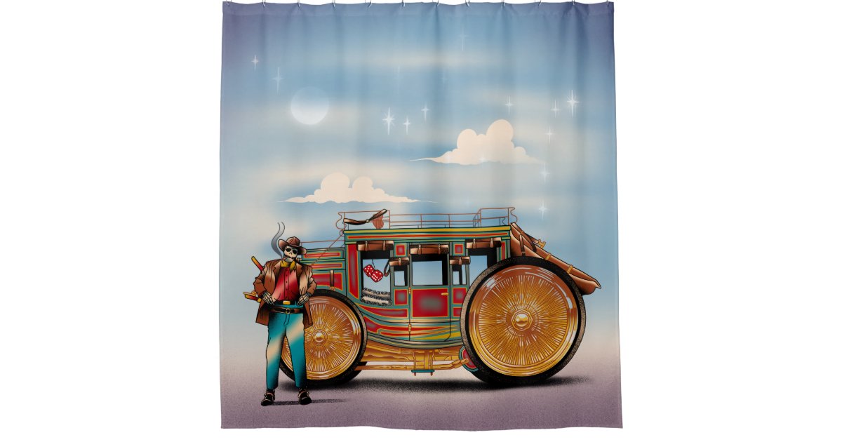 Wild West G Wagon Lowrider Shower Curtain | Zazzle