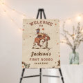 Wild West Rodeo Cowboy Birthday Welcome Foam Board | Zazzle